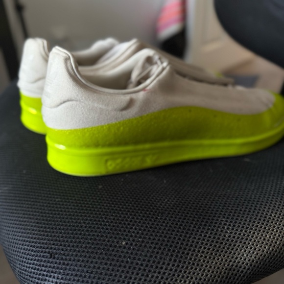 adidas | Shoes | Adidas Neon Green And White Sneakers | Poshmark